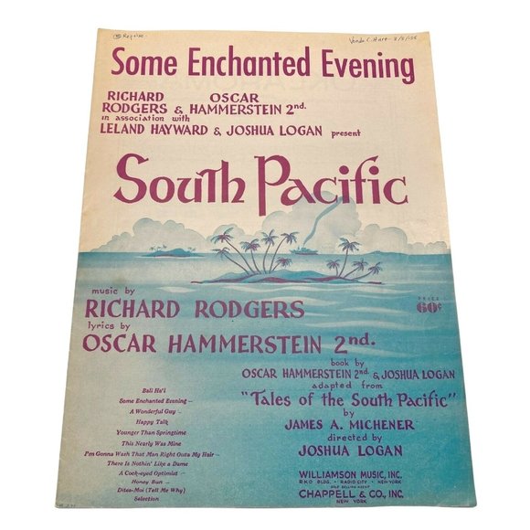 Office | Piano Sheet Music Some Enchanted Evening From South Pacific ...